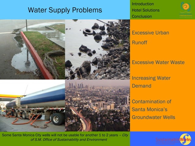 Water Efficiency for Hotels in Santa Monica Presentation | PPT