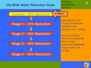 Water Efficiency for Hotels in Santa Monica Presentation | PPT