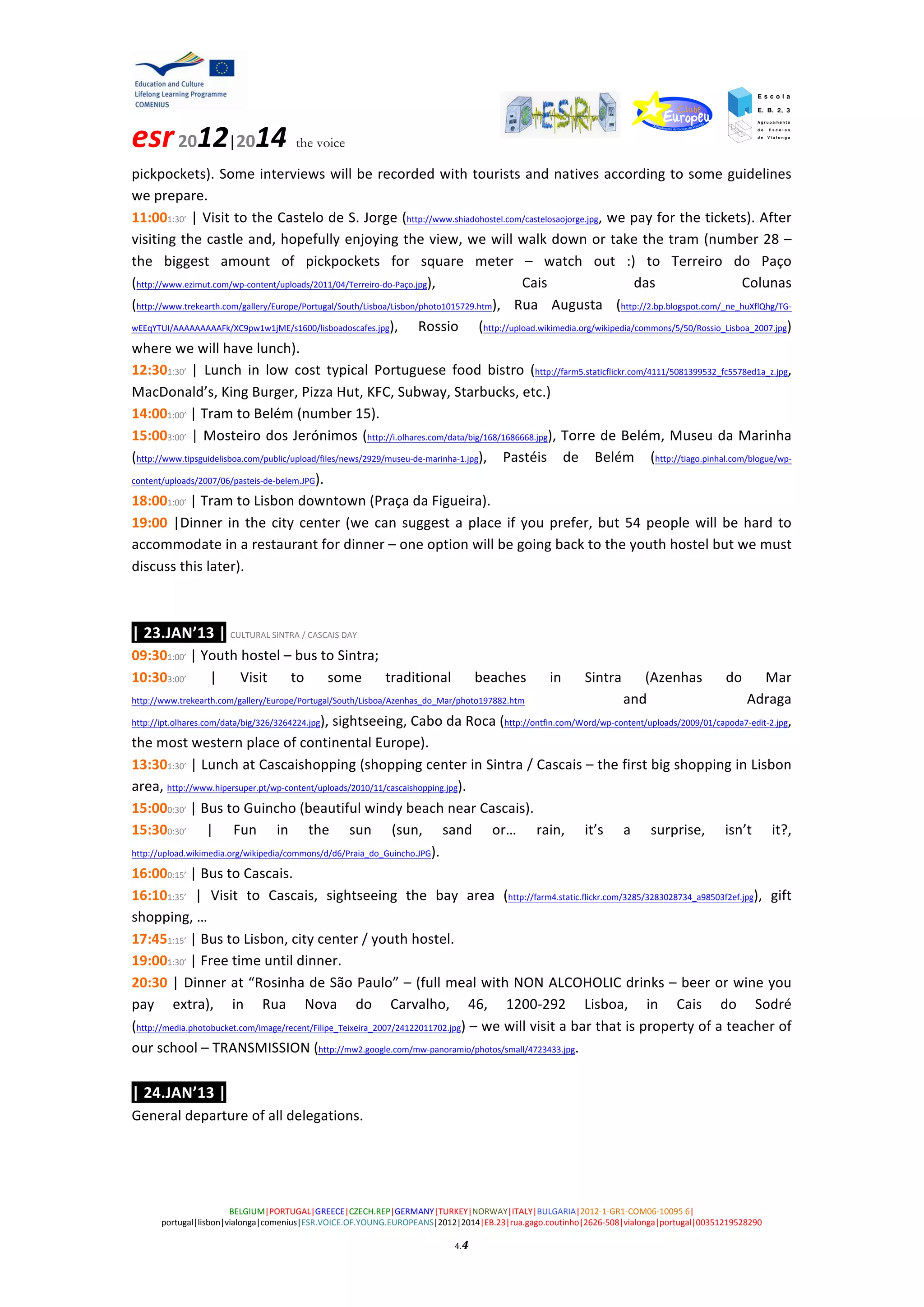 Hotel programme portugal | PDF