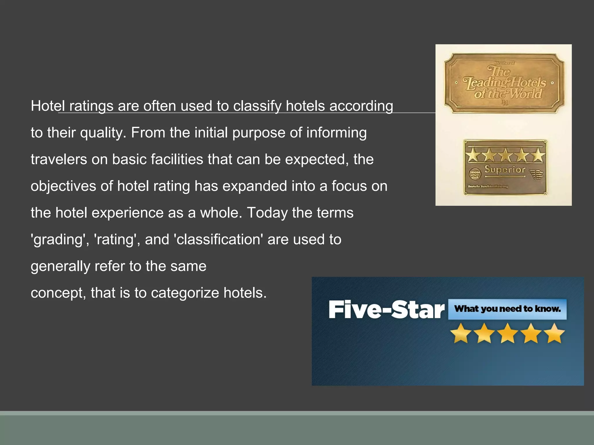 Hotel rating systems | PPT