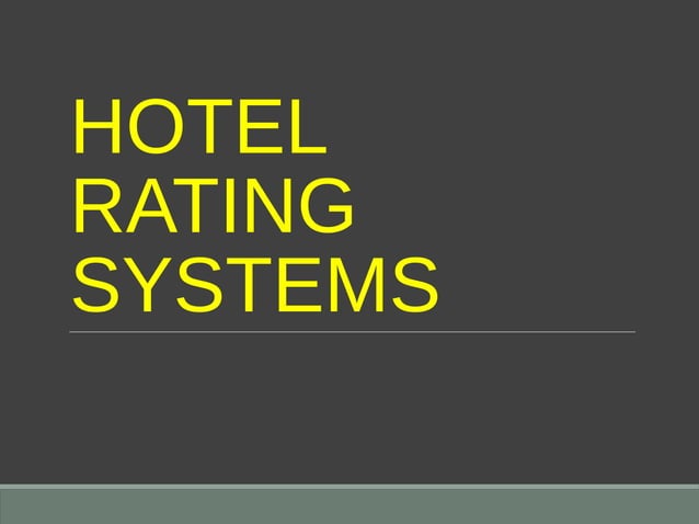 Hotel rating systems | PPT | Europe Travel | Travel Locations