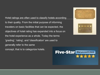 Hotel rating systems | PPT
