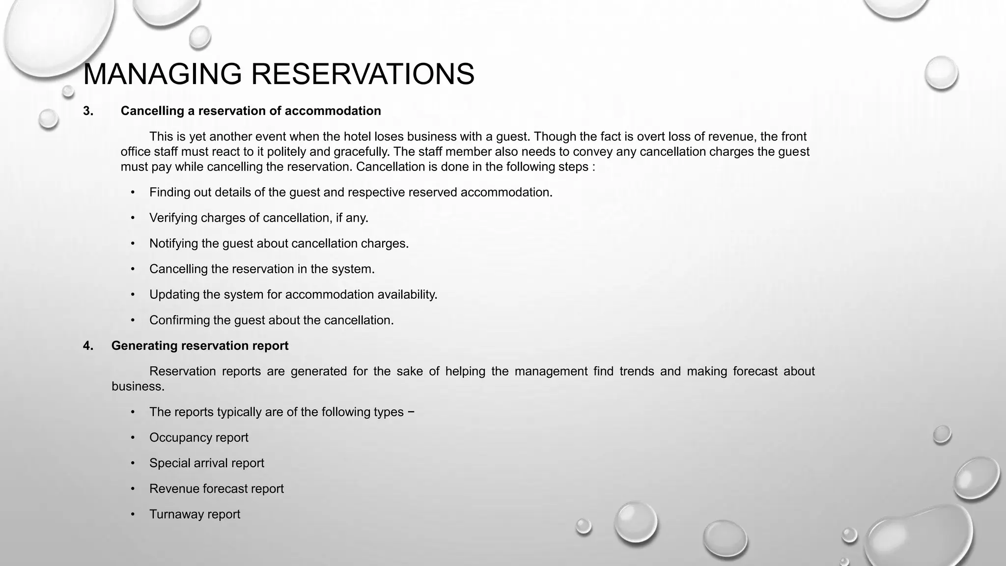 hotel reservation management information | PPTX