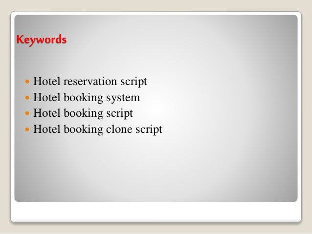 Hotel Reservation Script, Hotel Booking Script PHP