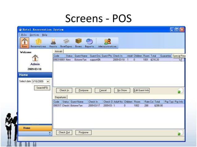 Hotel Reservation System Project Pptx Databases Computer Software And Applications