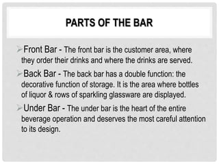 Hotel restaurant and management ( bar service) | PPTX