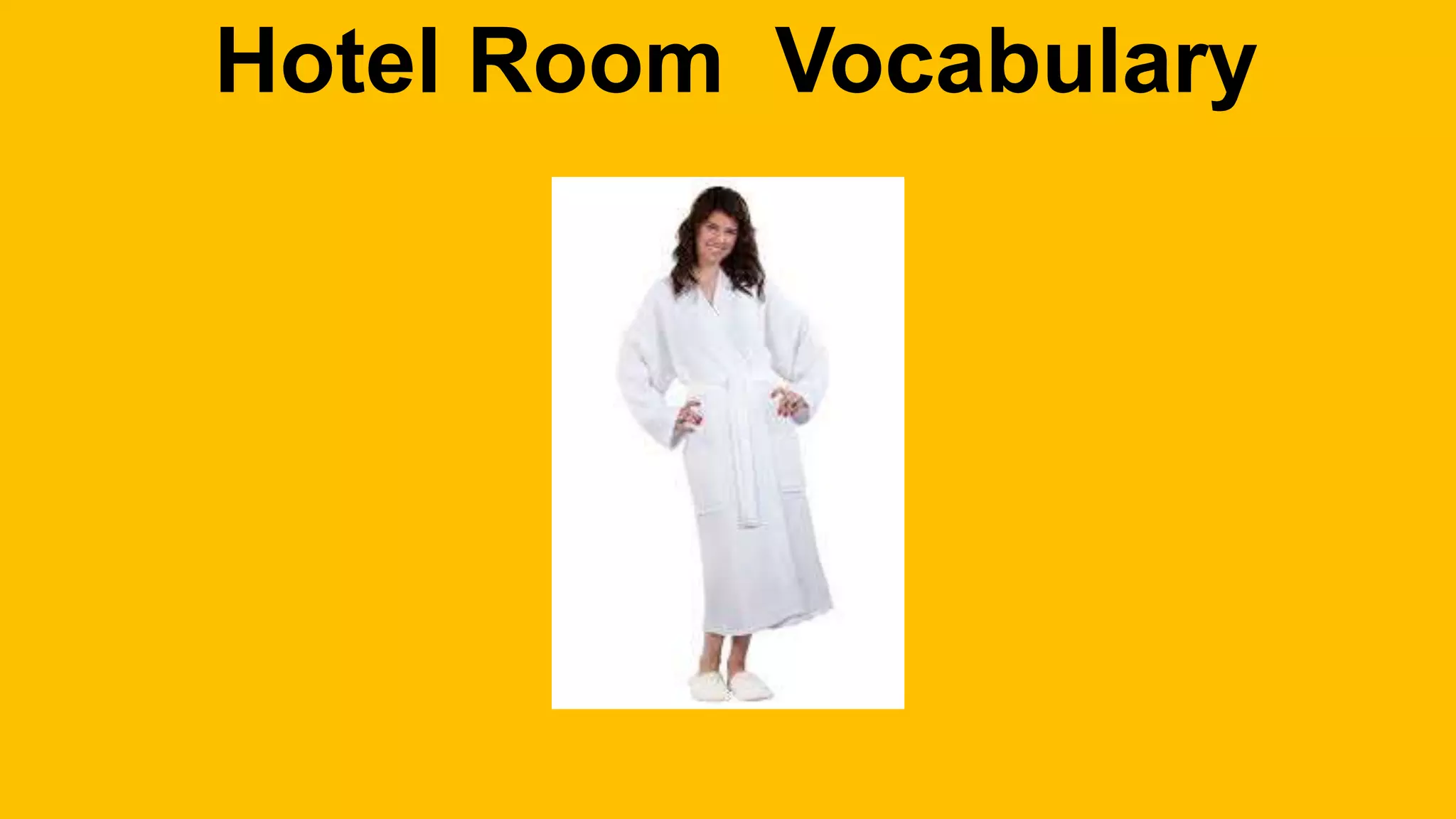 Hotel room vocabulary | PPTX