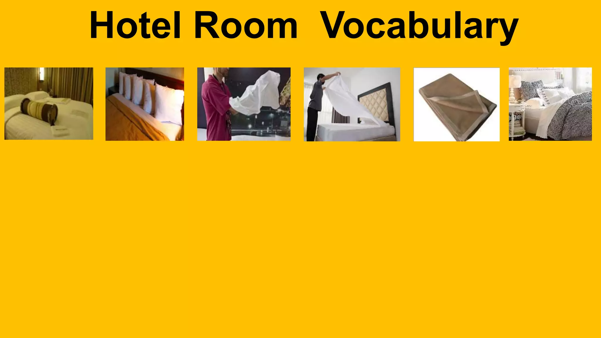 Hotel room vocabulary | PPTX