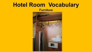 Hotel room vocabulary | PPTX