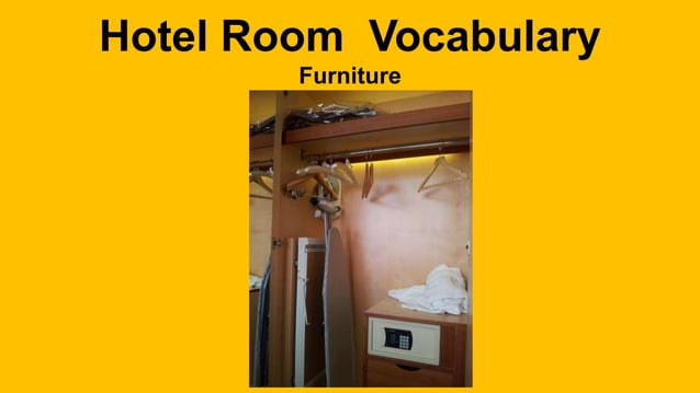 Hotel room vocabulary | PPTX