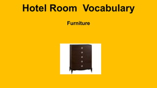Hotel room vocabulary | PPTX