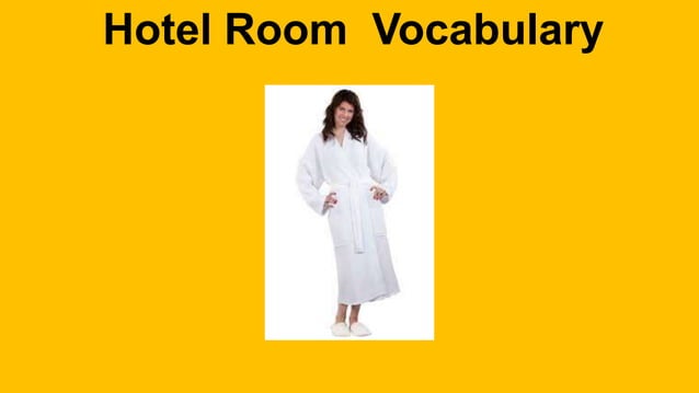 Hotel room vocabulary | PPTX