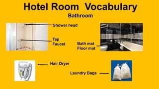 Hotel room vocabulary | PPTX