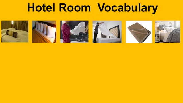 Hotel room vocabulary | PPTX