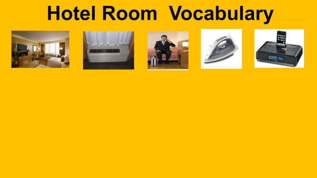 Hotel room vocabulary | PPTX
