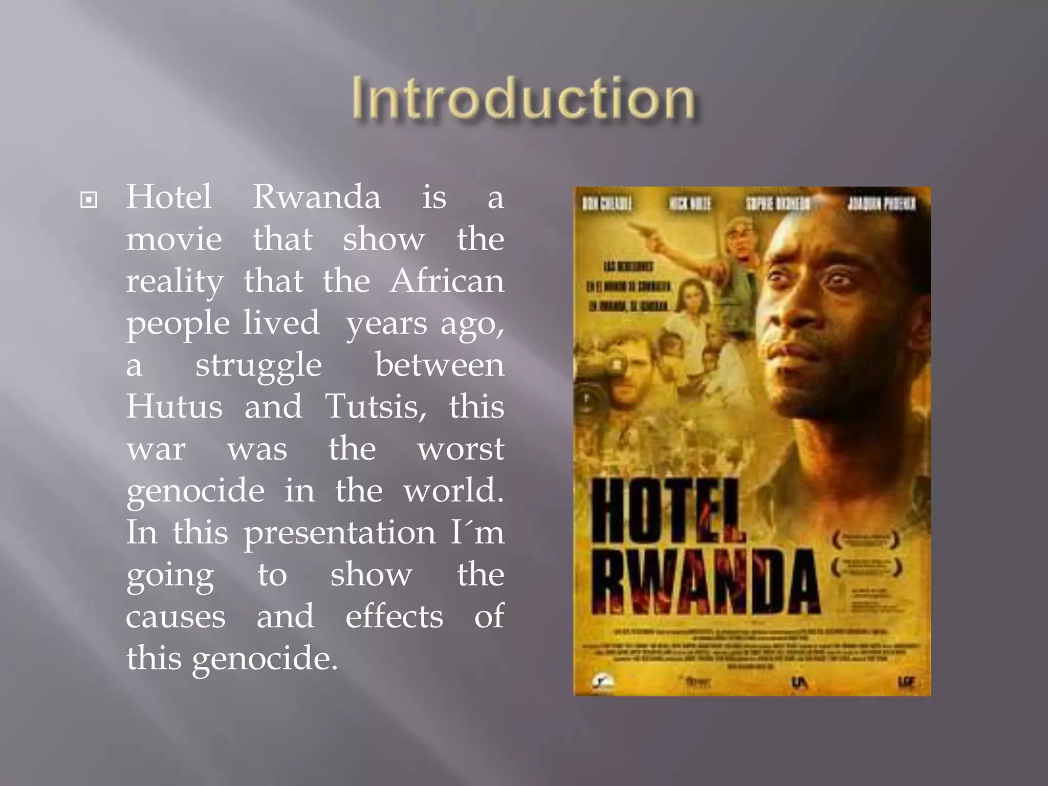 Hotel rwanda | PPTX