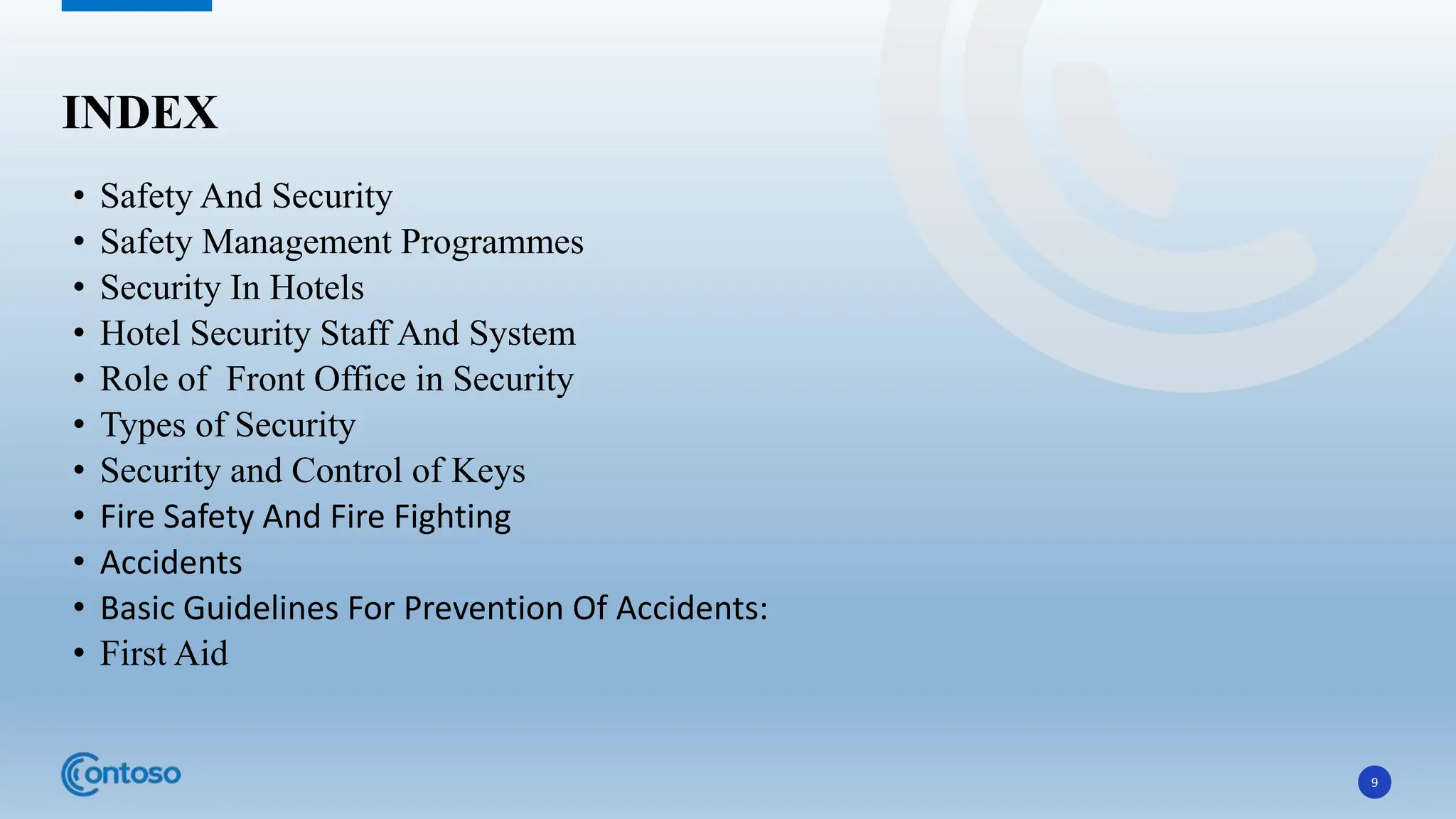 Hotel safety and security.pptx 19 pages ppt | PPTX