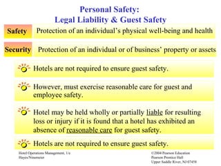 Hotel safety & security | PPT