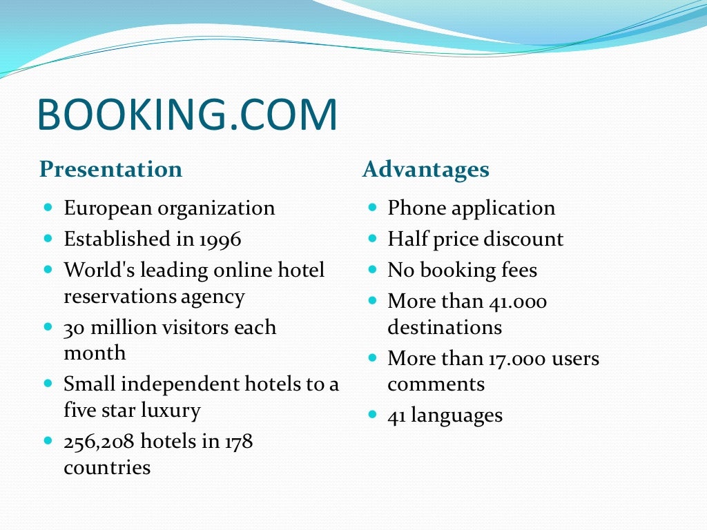 Hotels booking opportunities