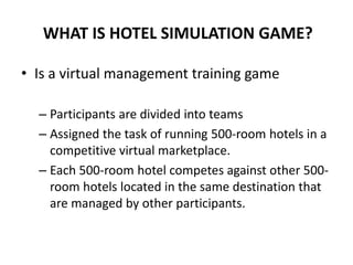 Hotel simulation presentation | PPTX