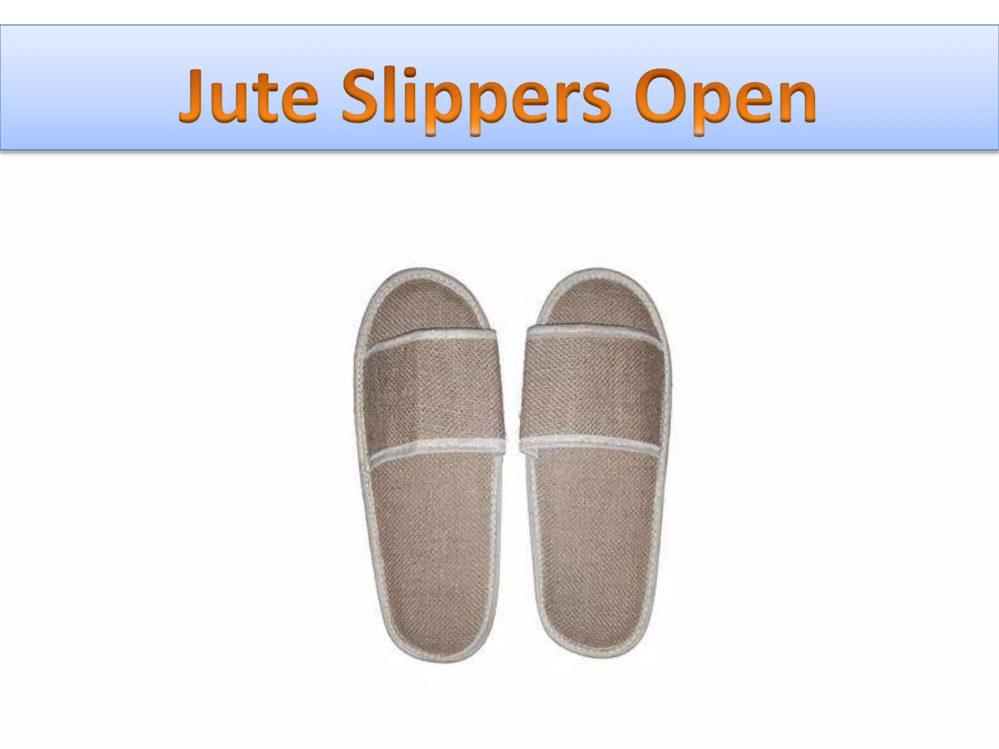 Hotel slippers | PPTX