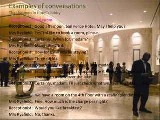 Hotel’s lobby | PPT