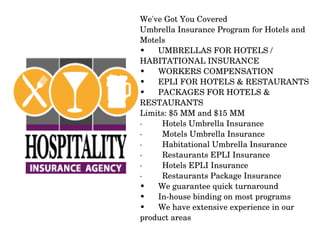 Hotels & Motels insurance | PPT
