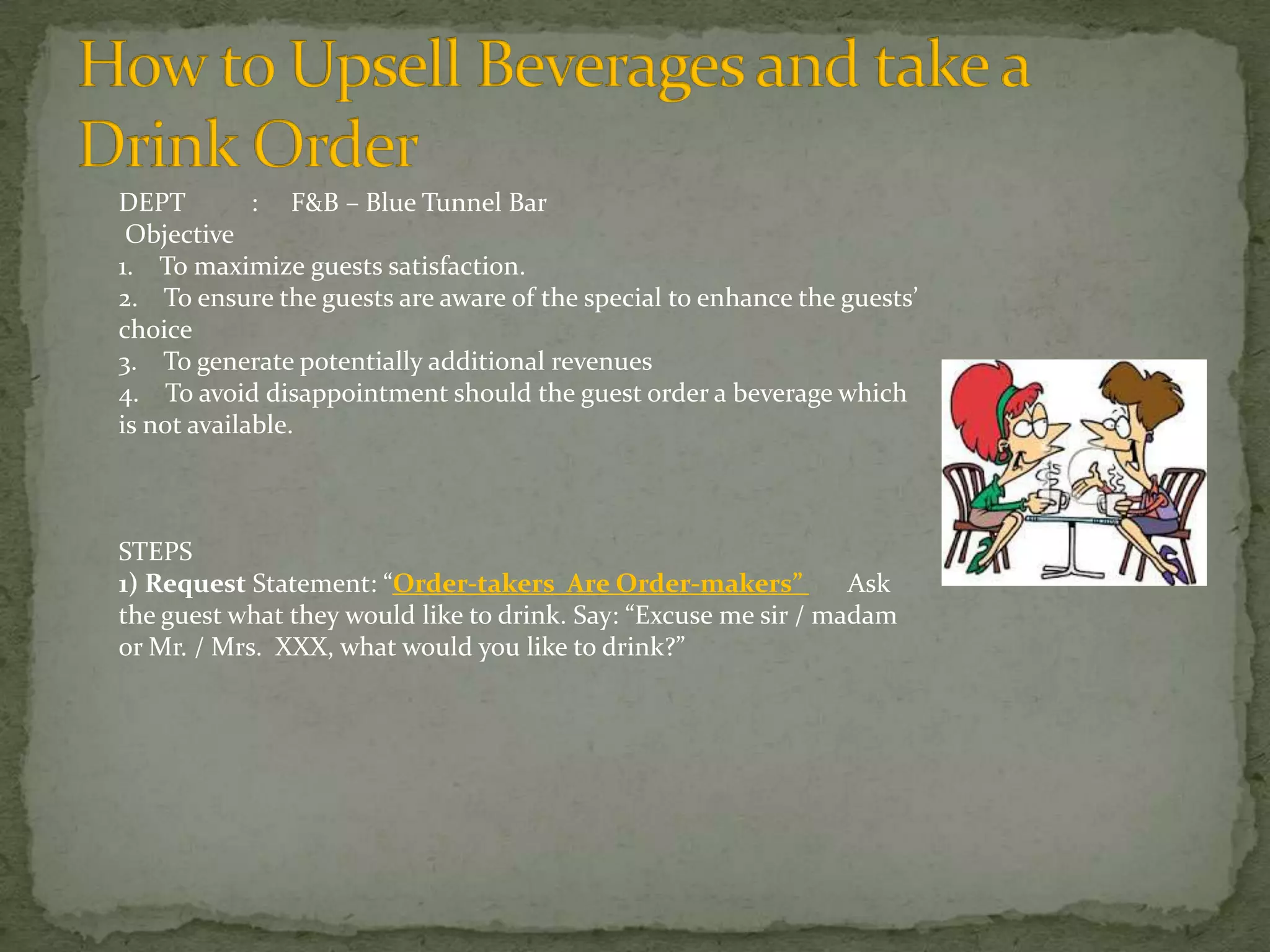 Training Module- Waiters | PPTX