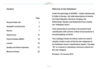 Hotelstars union -classification_criteria_2015-2020 | PDF