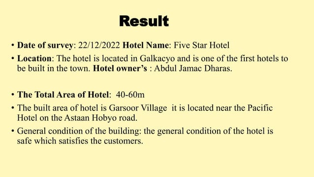 Hotel Survey.pptx