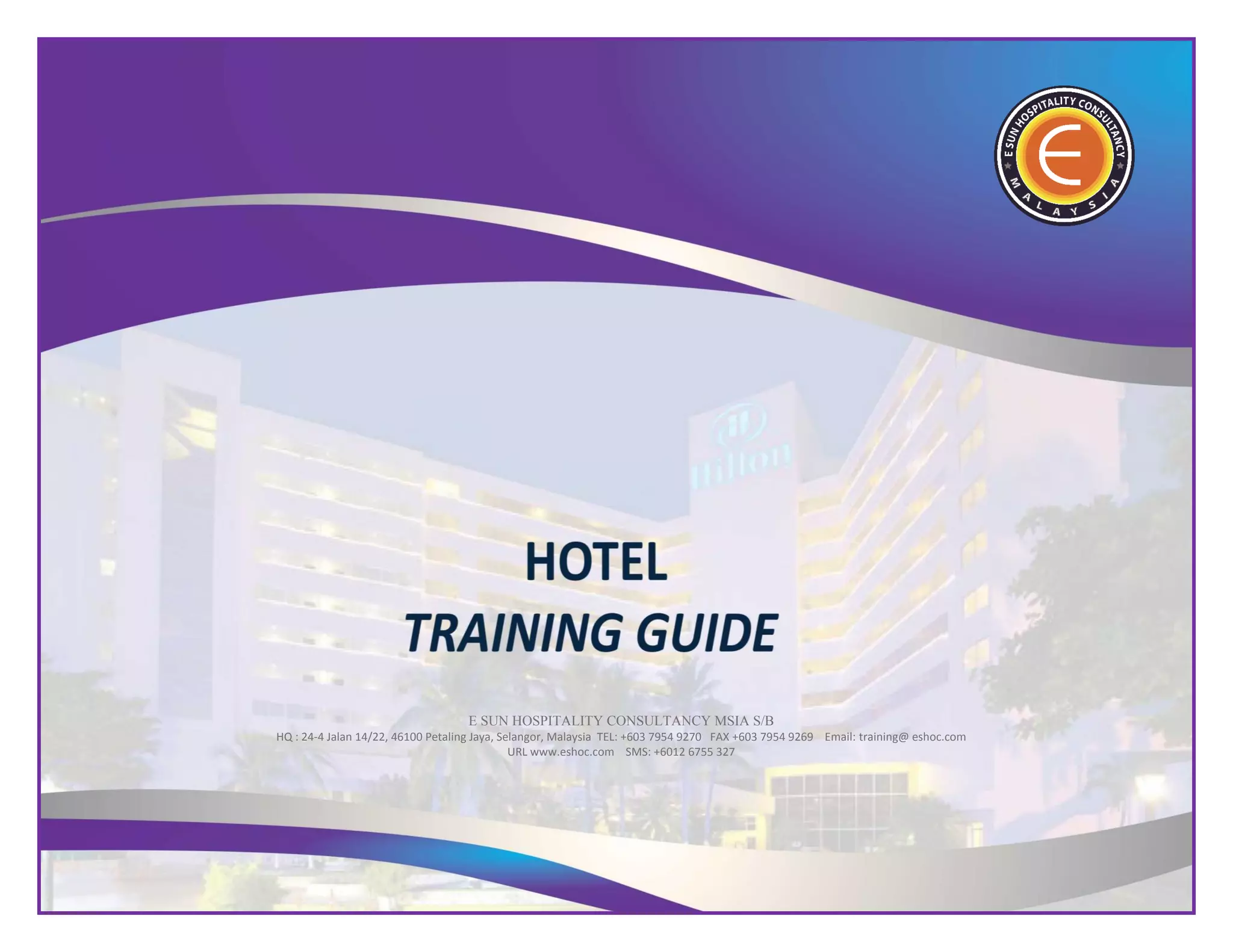 Hotel Training Guide 2015 | PDF