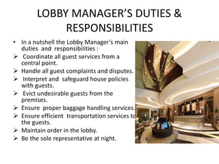 Hotel uniformed services | PPTX