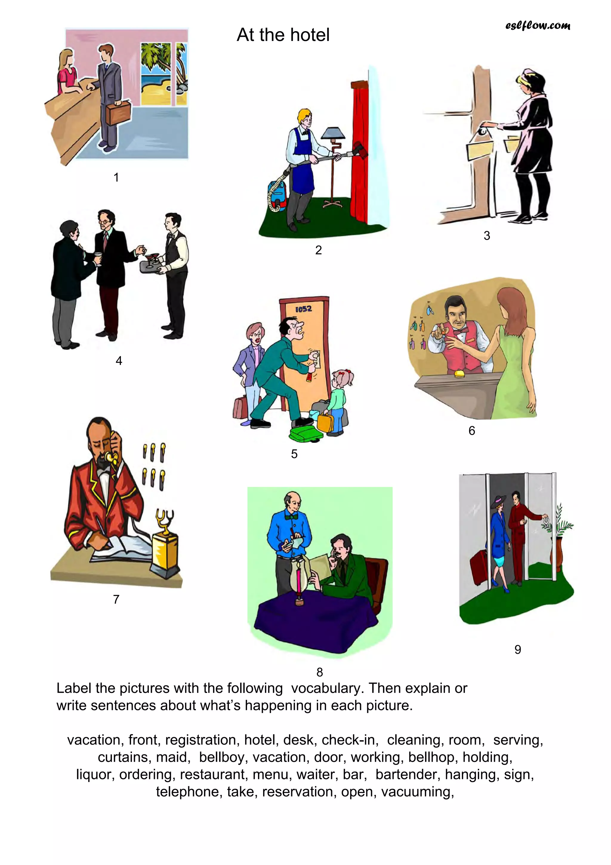 Hotel vocabulary_and_speaking_exercise | PDF