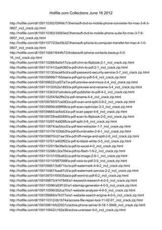 hotfile june 16 2012 | PDF | Operating Systems | Computer Software and ...