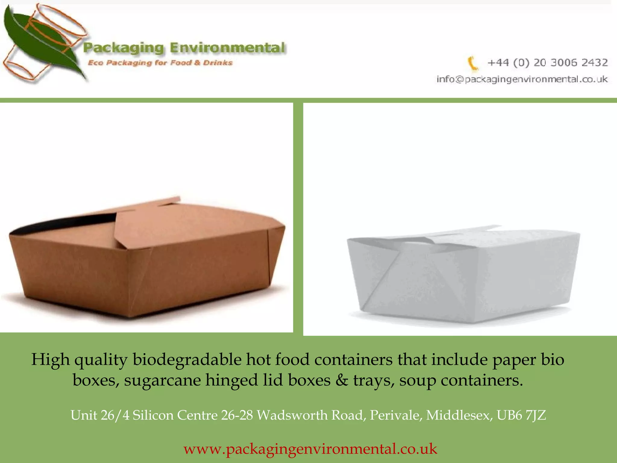 Hot food containers | PPT
