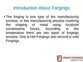 Different types of hot forging manufacturers in India | PPT