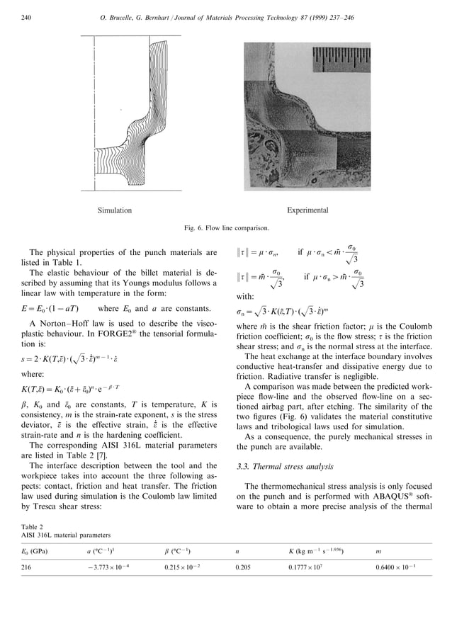 Hot forging tools | PDF