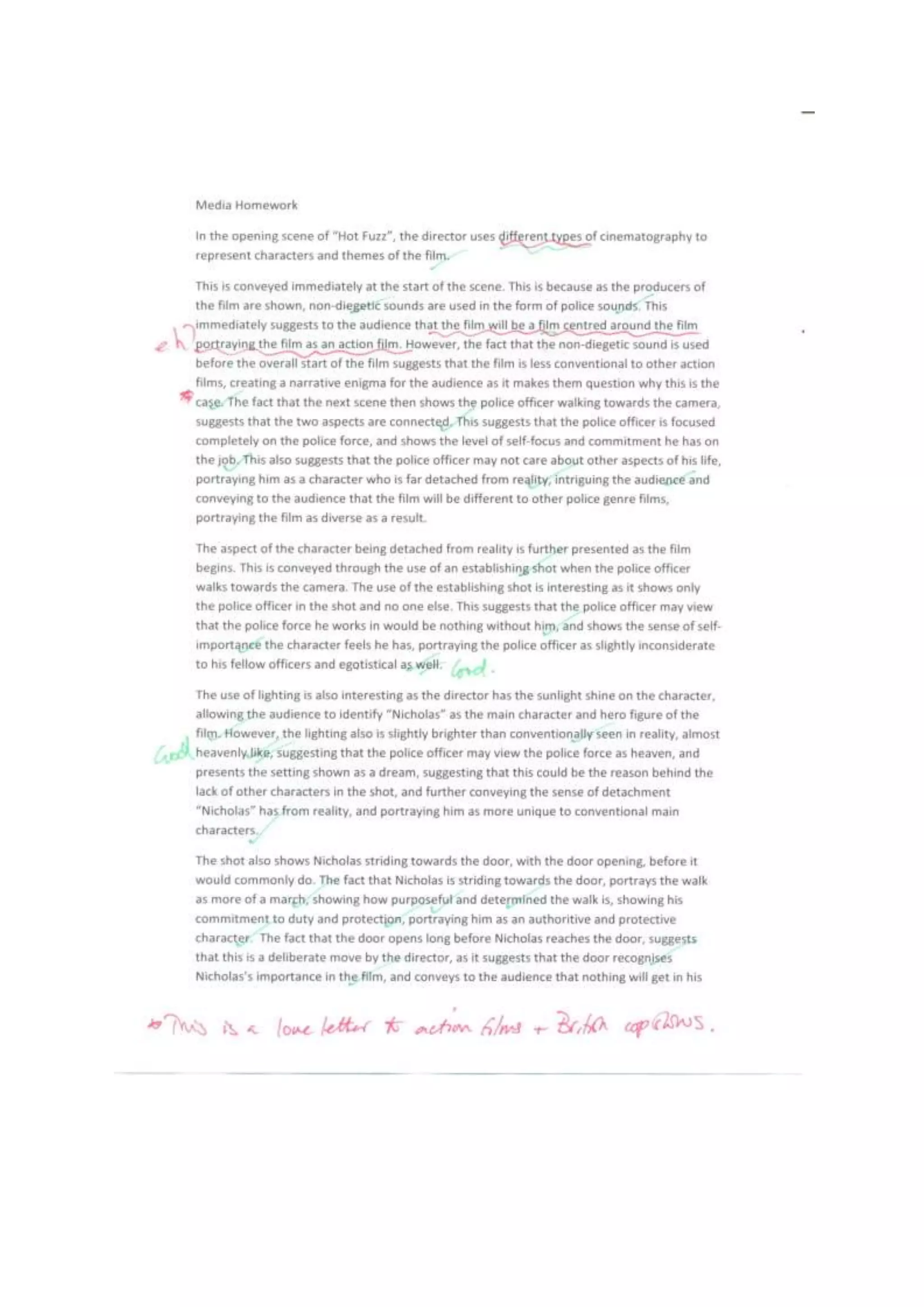 Hot fuzz analysis | DOCX