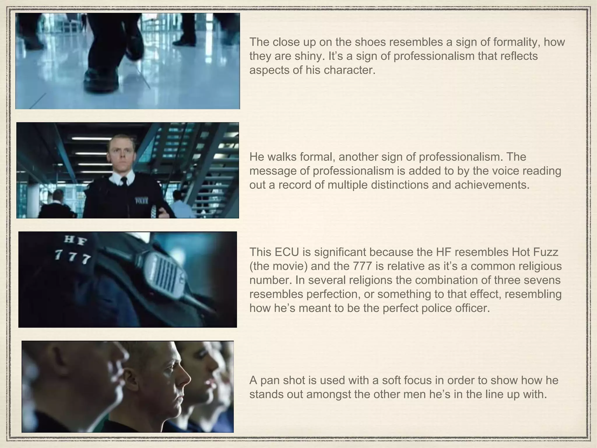 Hot fuzz film opening analysis | PPTX