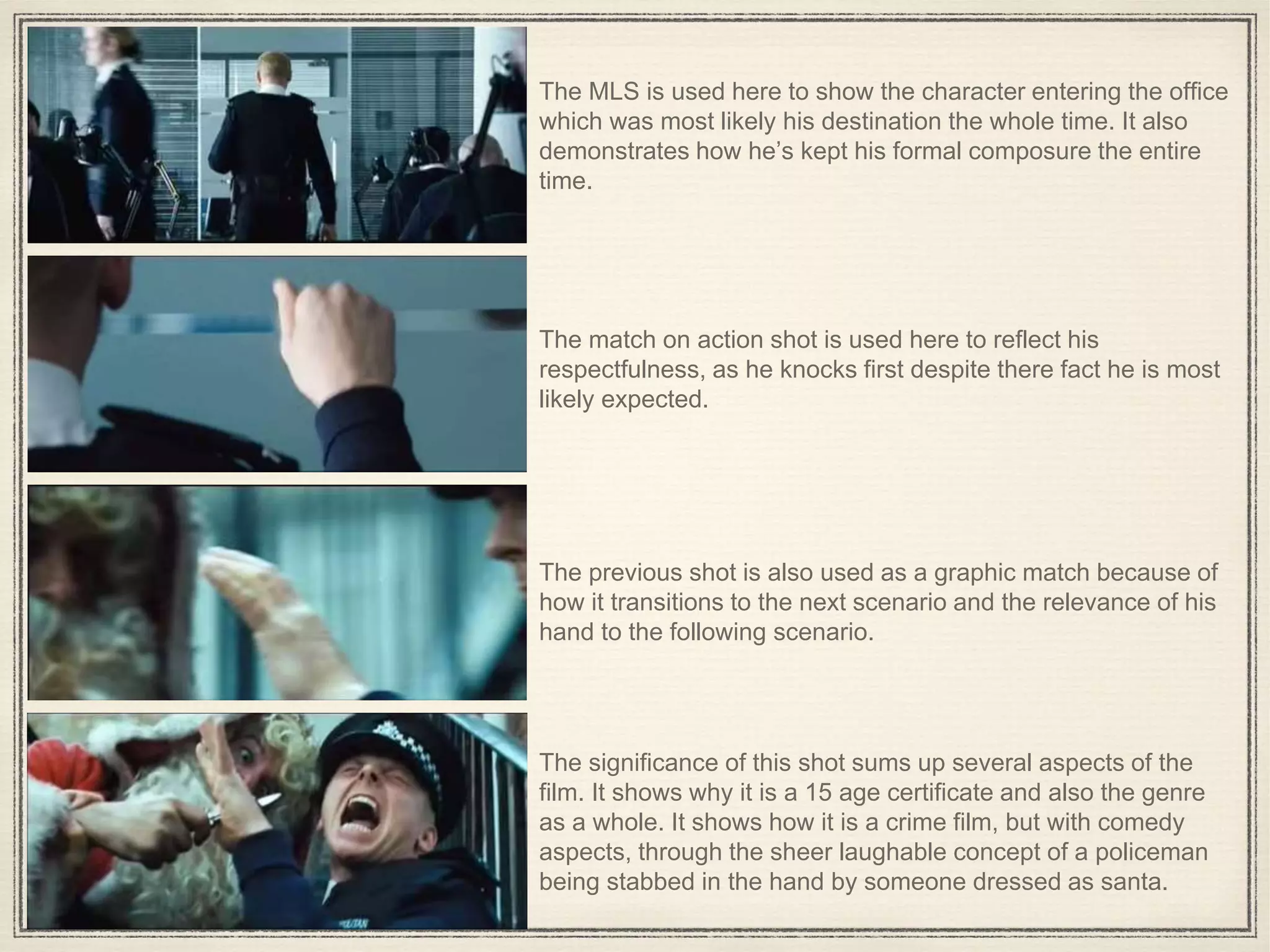 Hot fuzz film opening analysis | PPTX