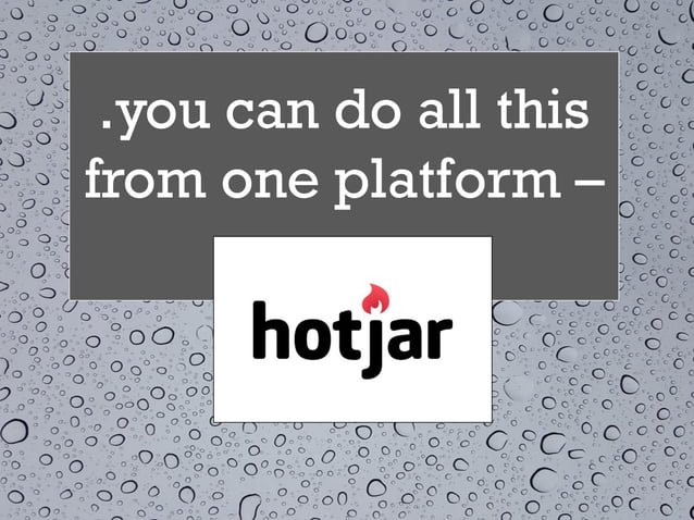 Hotjar tutorial for Beginners - Part 1 | PDF
