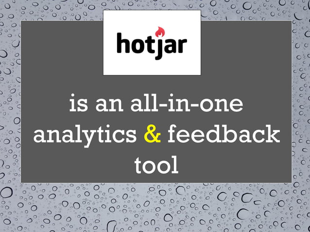 Hotjar tutorial for Beginners - Part 1 | PDF