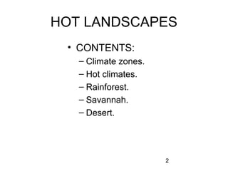 Hot landscapes 1º | PPT