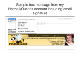 Hotmail Email Signature Tutorial | How To Add An Email Signature To ...