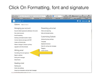 Hotmail Email Signature Tutorial | How To Add An Email Signature To ...