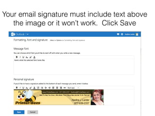 Hotmail Email Signature Tutorial | How To Add An Email Signature To ...
