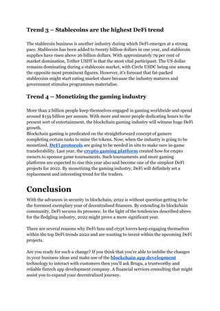 Hot new defi trends to stay an eye fixed on in 2022 | PDF