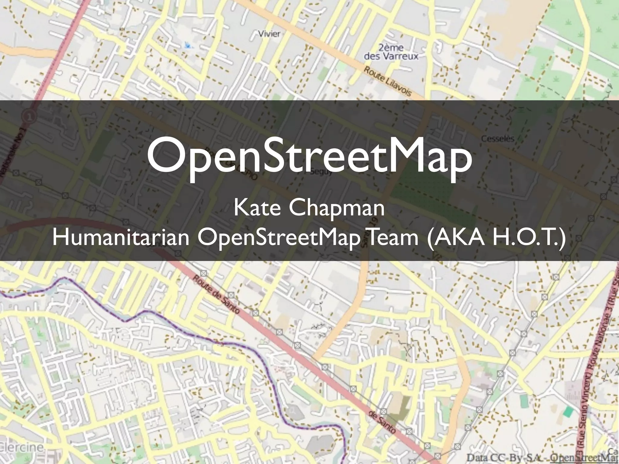 ICCM 2010 OpenStreetMap Workshop | PPT