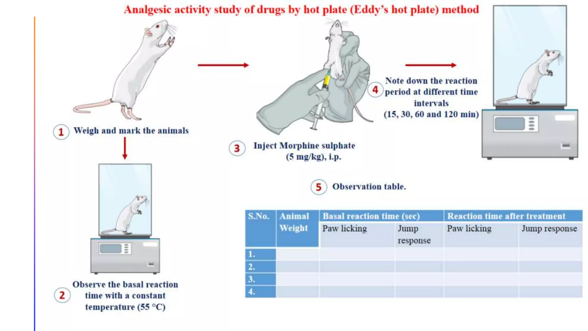 Hot plate analgesiometer | PPTX