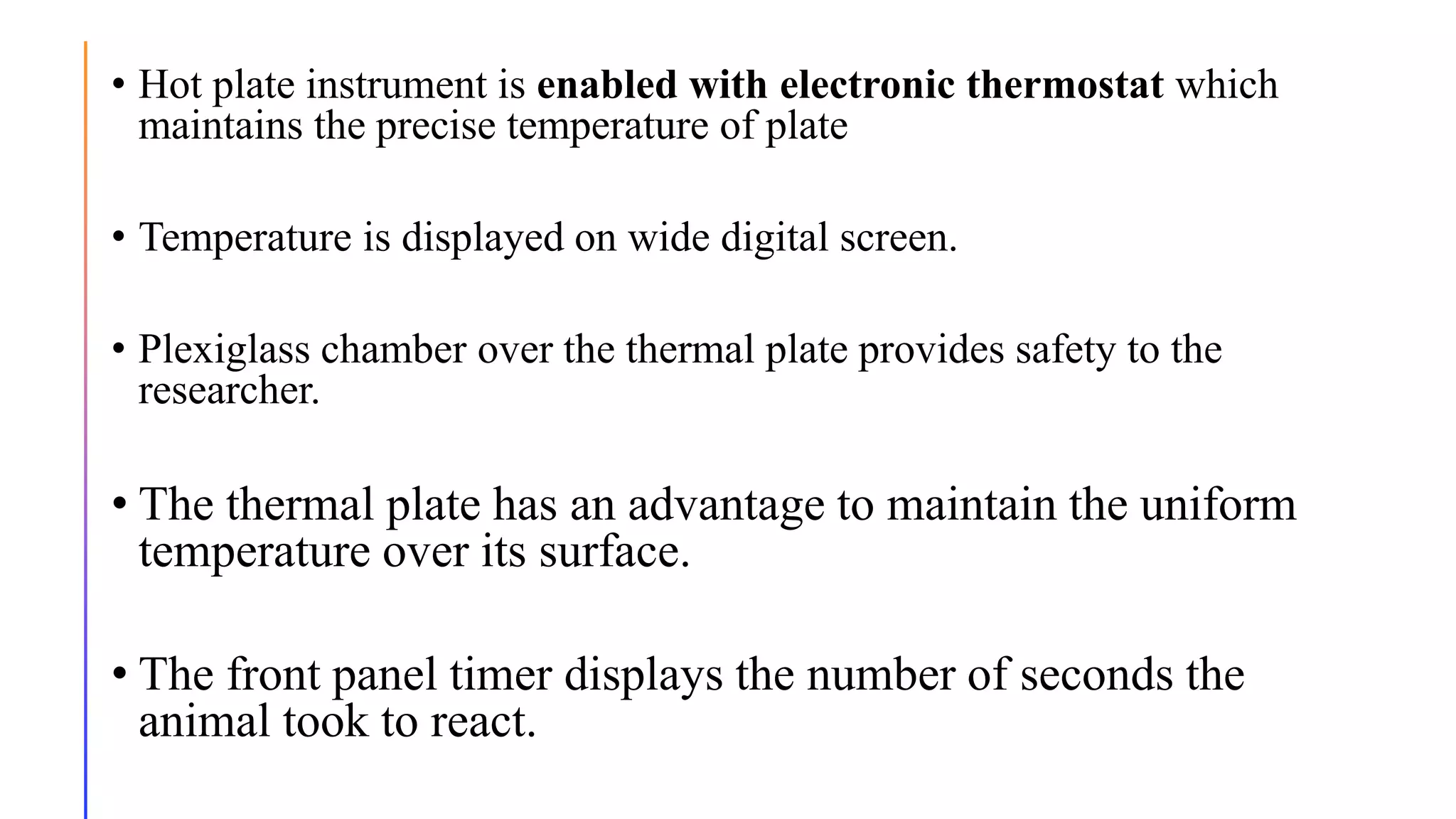 Hot plate analgesiometer | PPTX